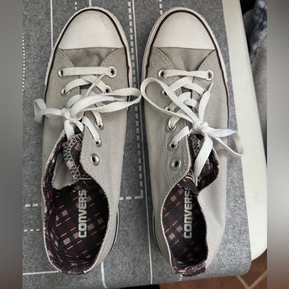 Converse | Shoes | Converse Ash Gray Double Tongue | Poshmark